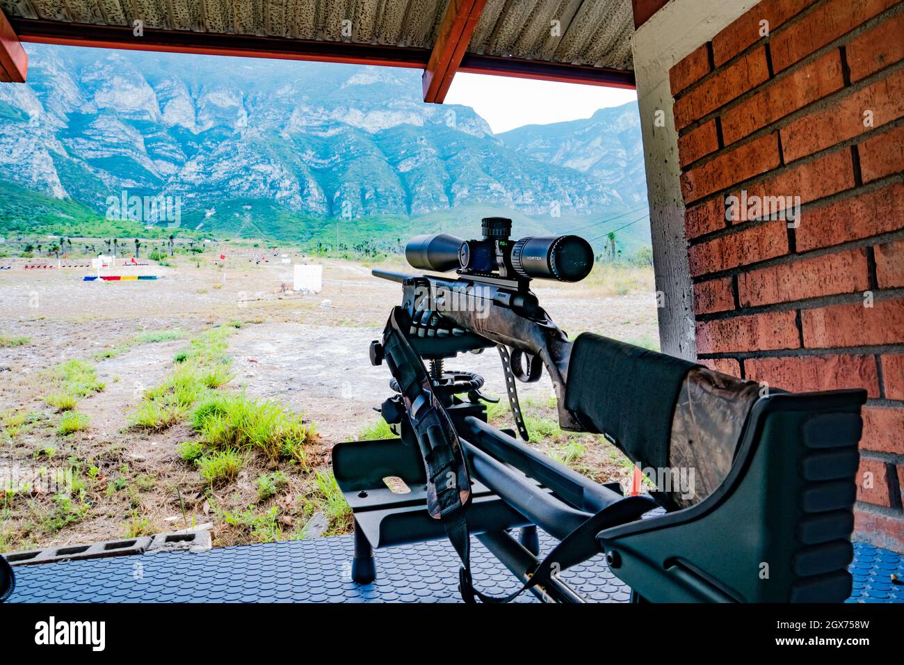 Shooting long range on the mountain side Stock Photo - Alamy