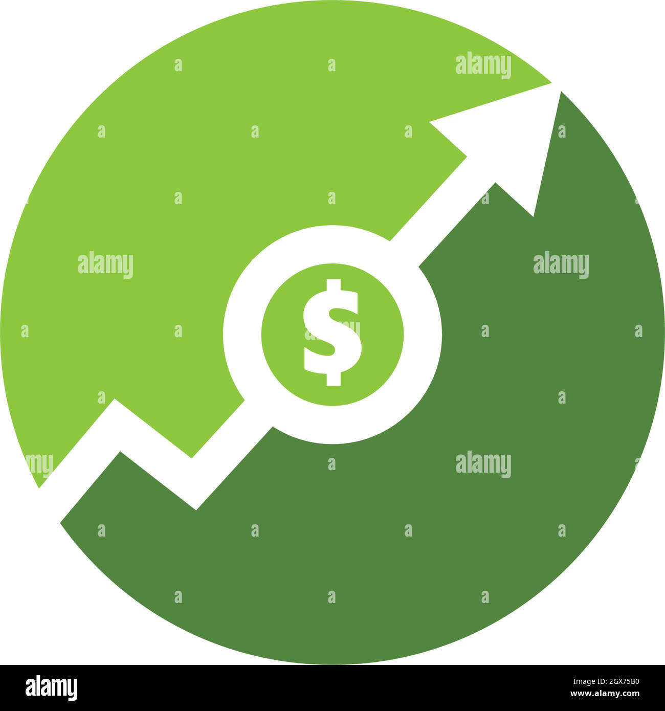 money dollar arrow icon vector illustration Stock Vector Image & Art ...
