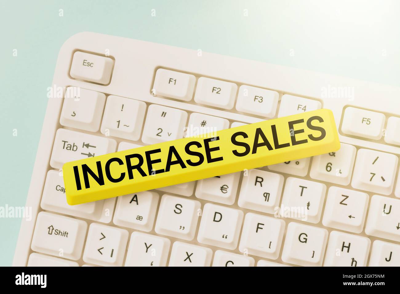 Sign displaying Increase Sales. Business concept Boosting the product ...