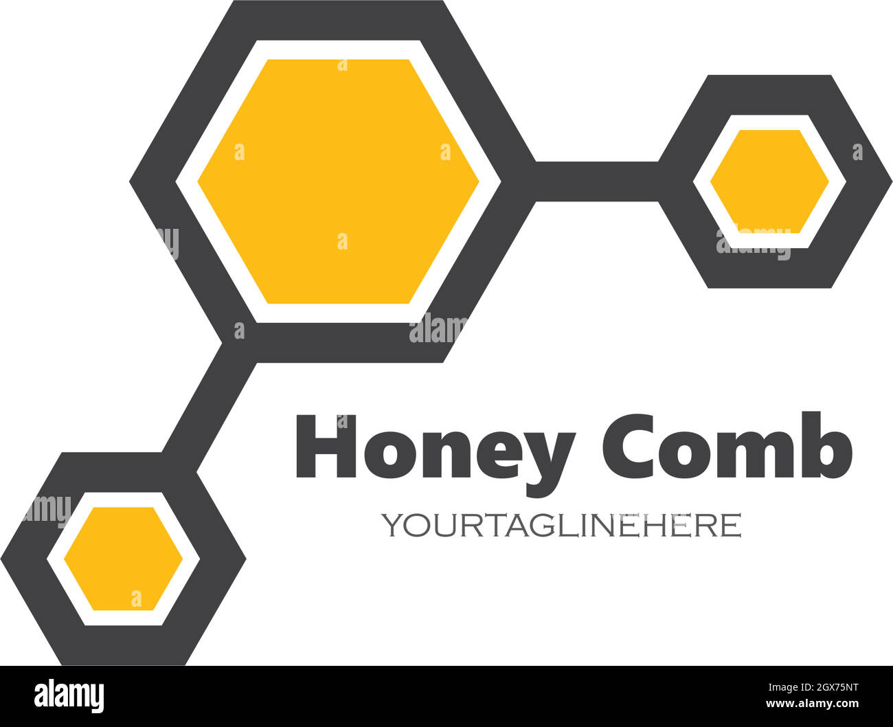 honey comb vector icon illustration Stock Vector Image & Art - Alamy