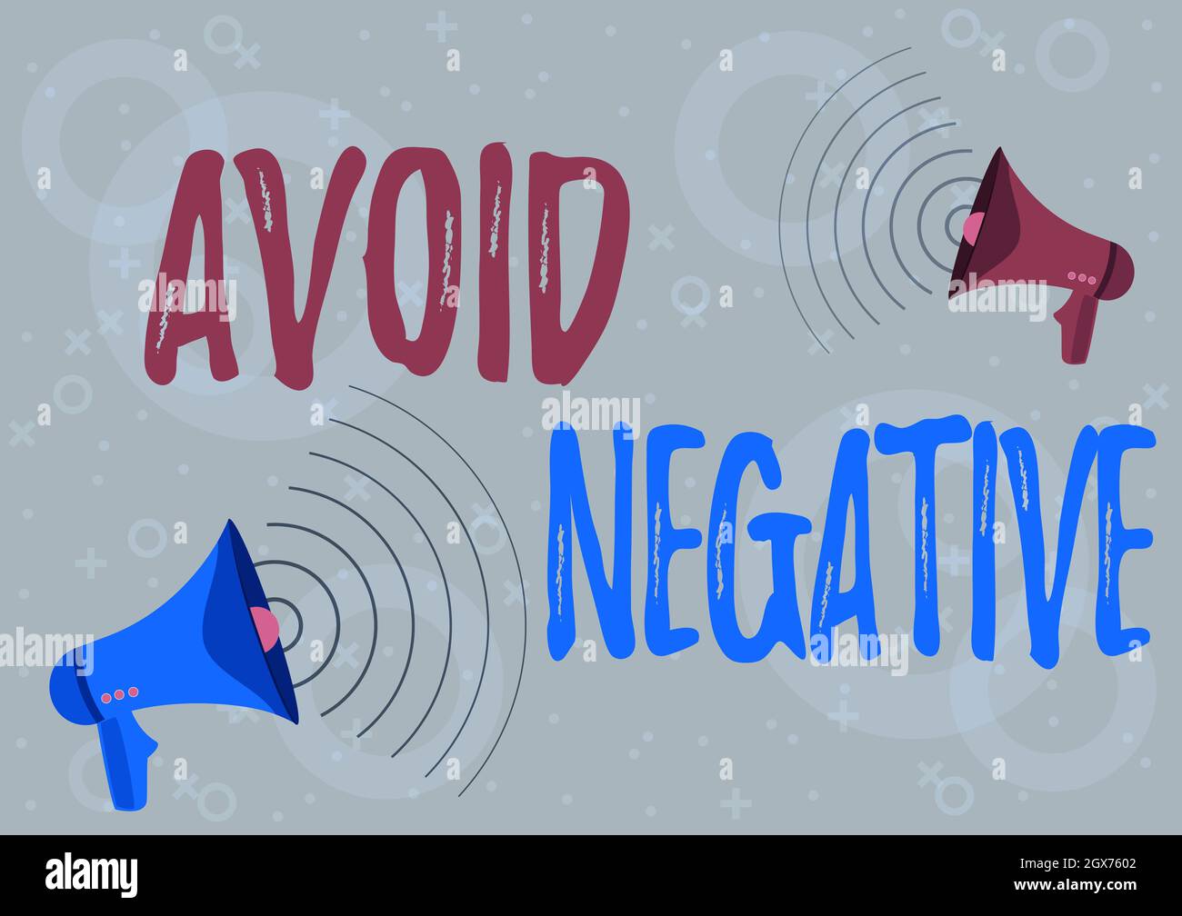 Text showing inspiration Avoid Negative. Business concept Staying away ...