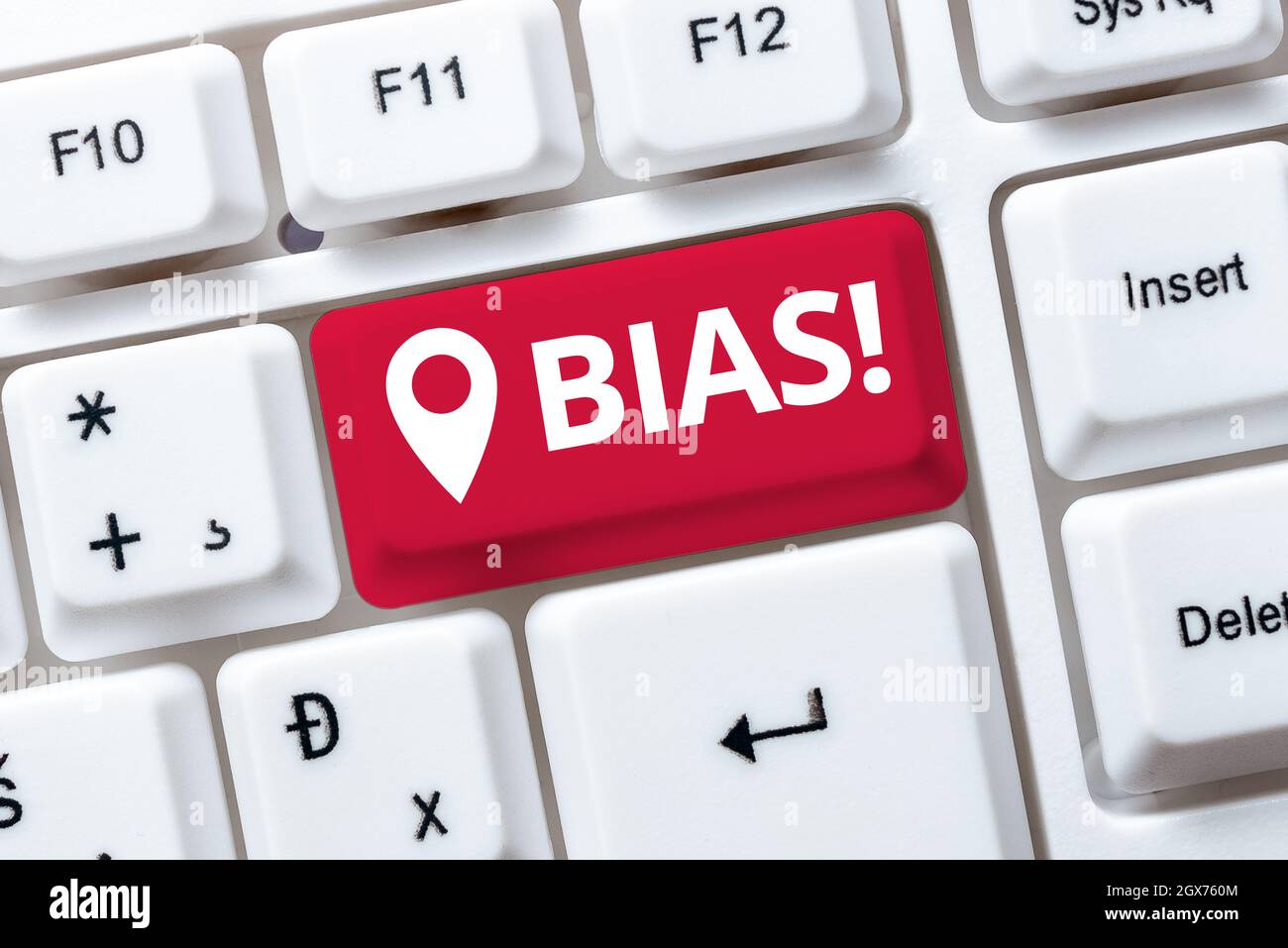 Text sign showing Bias. Business idea inclination or prejudice for or ...