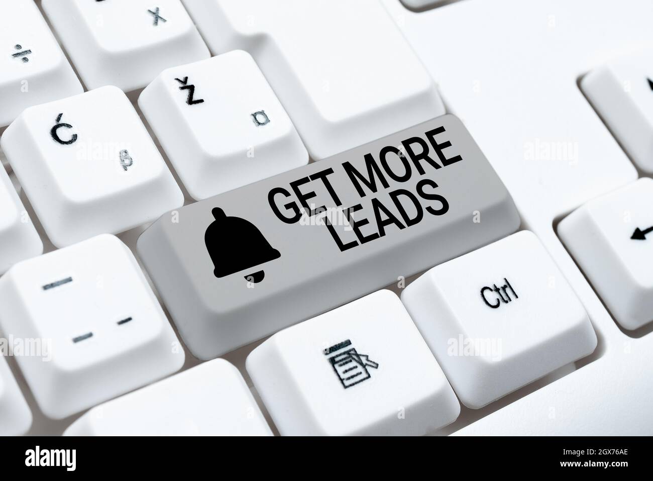 Text sign showing Get More Leads. Word for initiation consumer interest ...