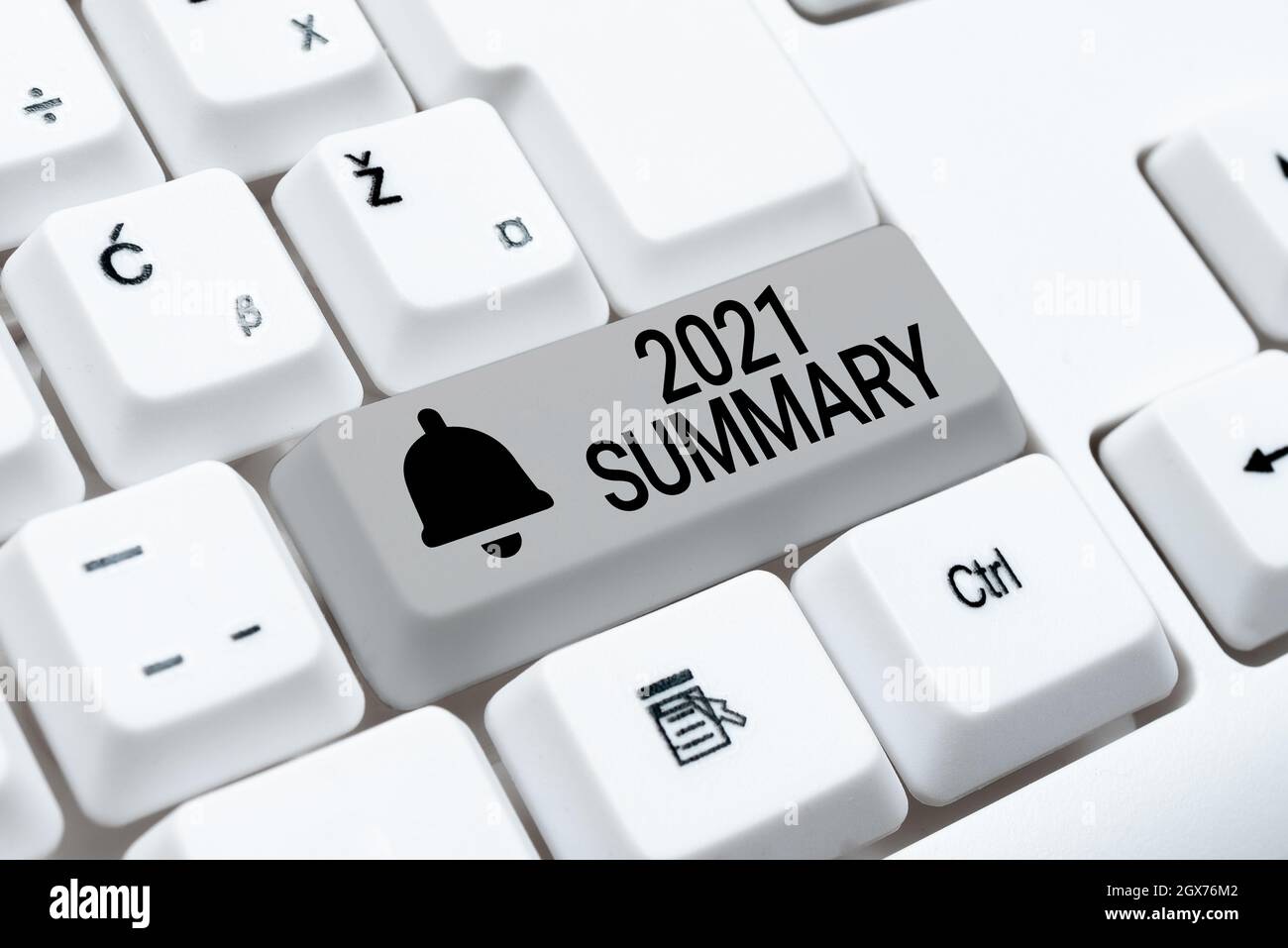 Text sign showing 2021 Summary. Business concept summarizing past year ...