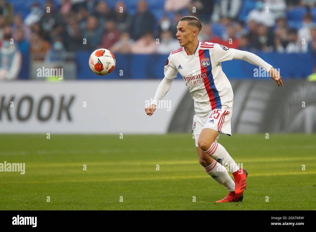 Maxence CAQUERET of Lyon during the UEFA Europa League, Group A ...