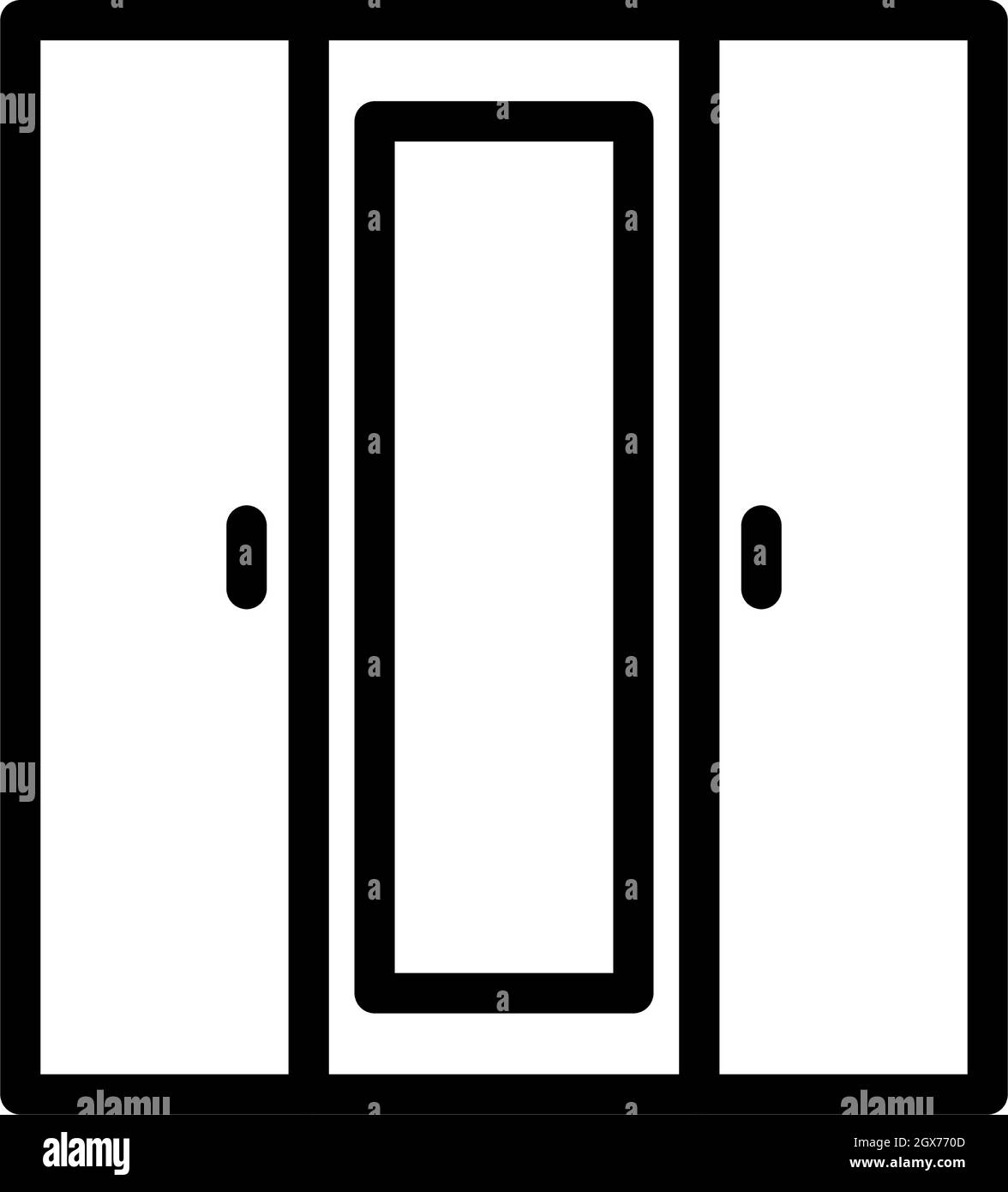 Room wooden dresser mirror Stock Vector Images - Alamy