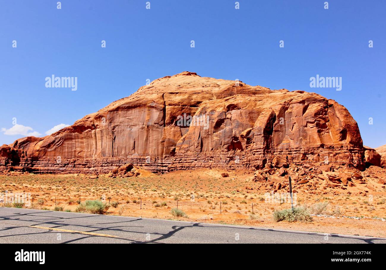 Large Rock Outcropping In Monument Valley, Utah Stock Photo - Alamy