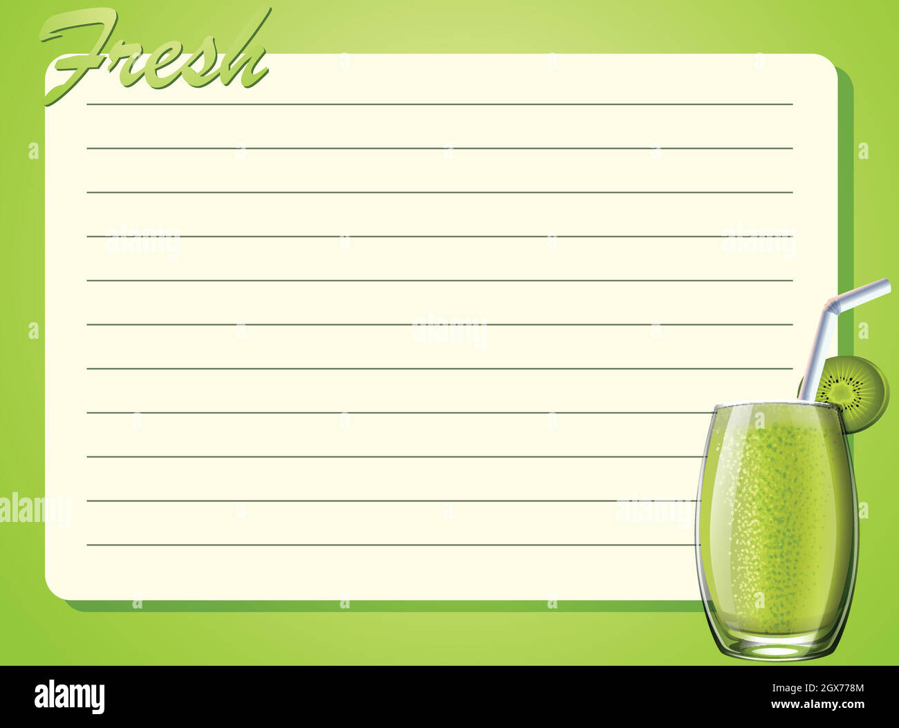 Smoothie green Stock Vector Images - Alamy