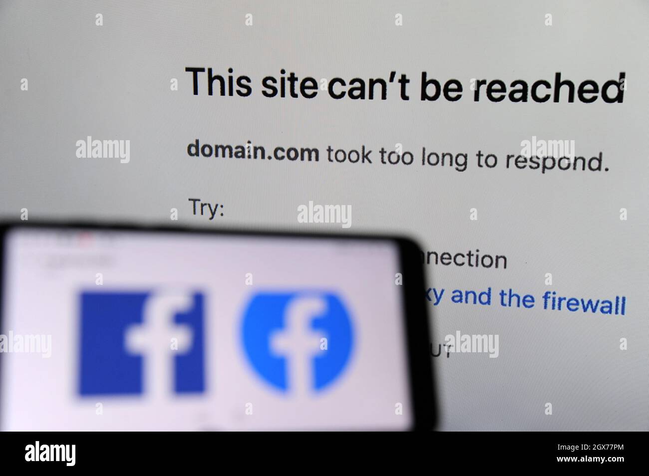 Facebook outage hi-res stock photography and images - Alamy