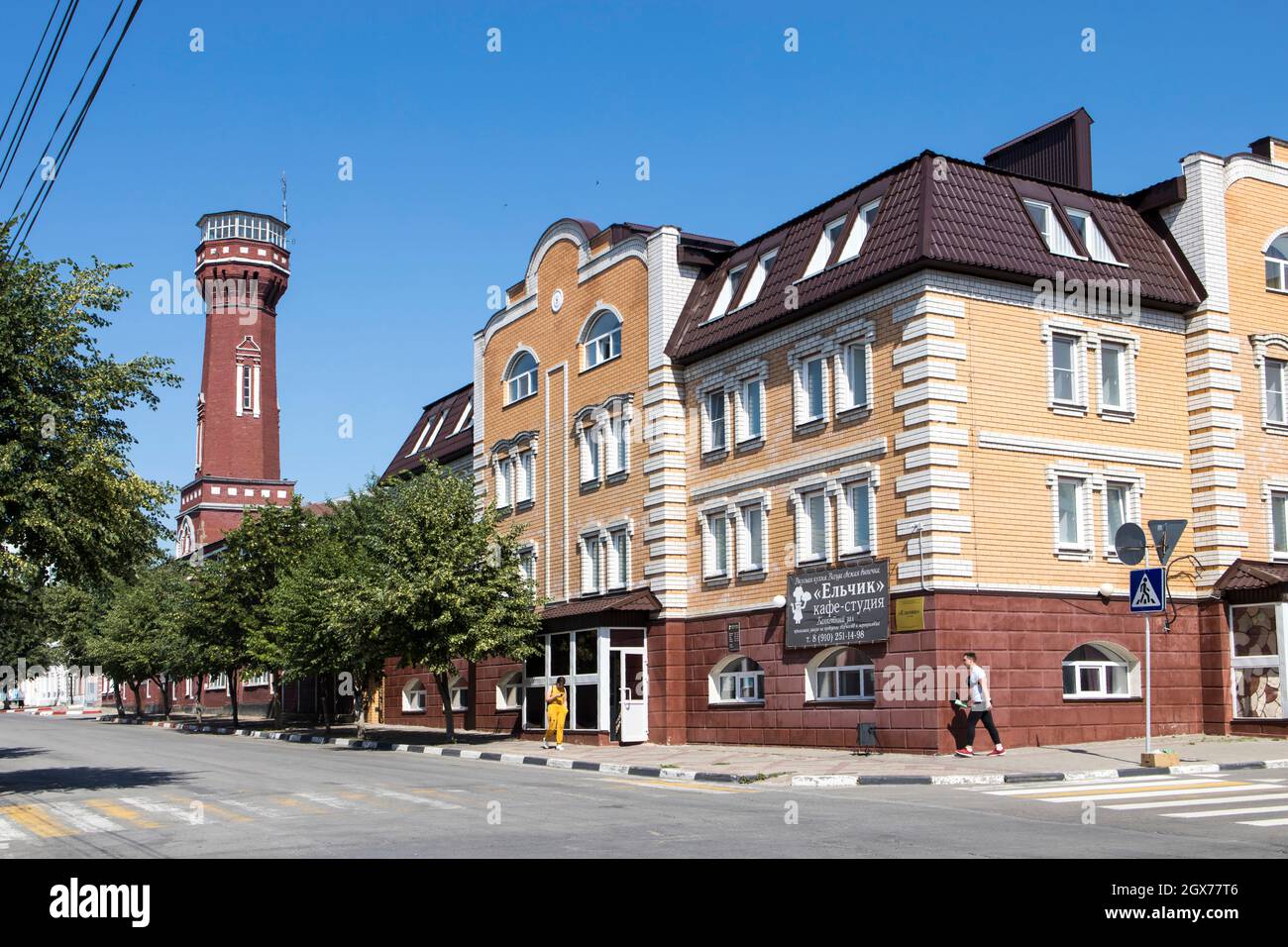 Yelets, Lipetsk region, Russia - June 7, 2021, The old fire station ...