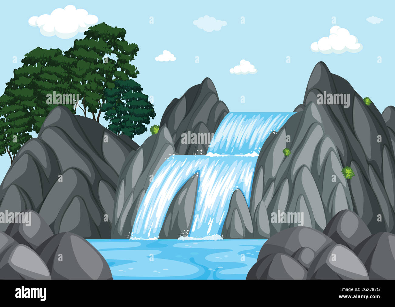 Time waterfall Stock Vector Images - Alamy