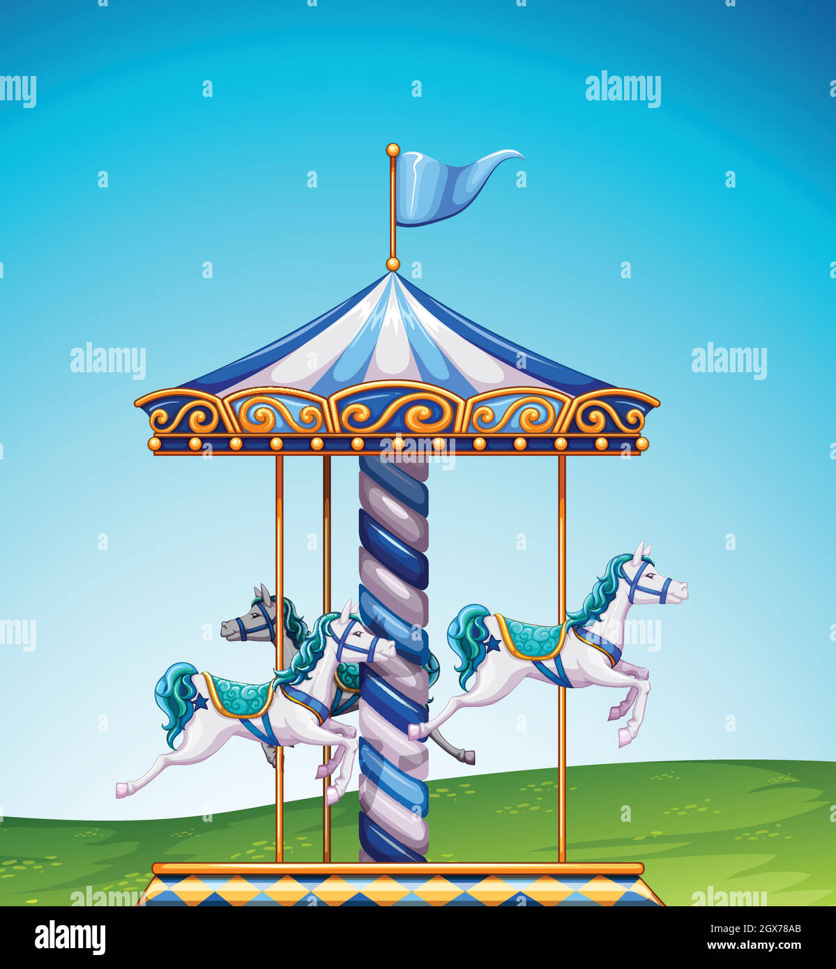 Carousel Stock Vector Images - Alamy