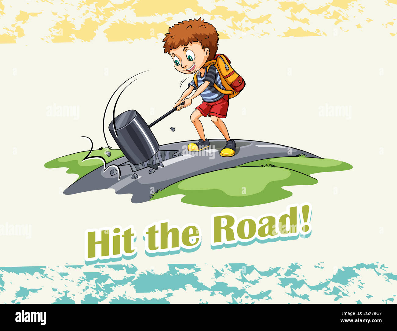 Hit hitting Stock Vector Images - Alamy