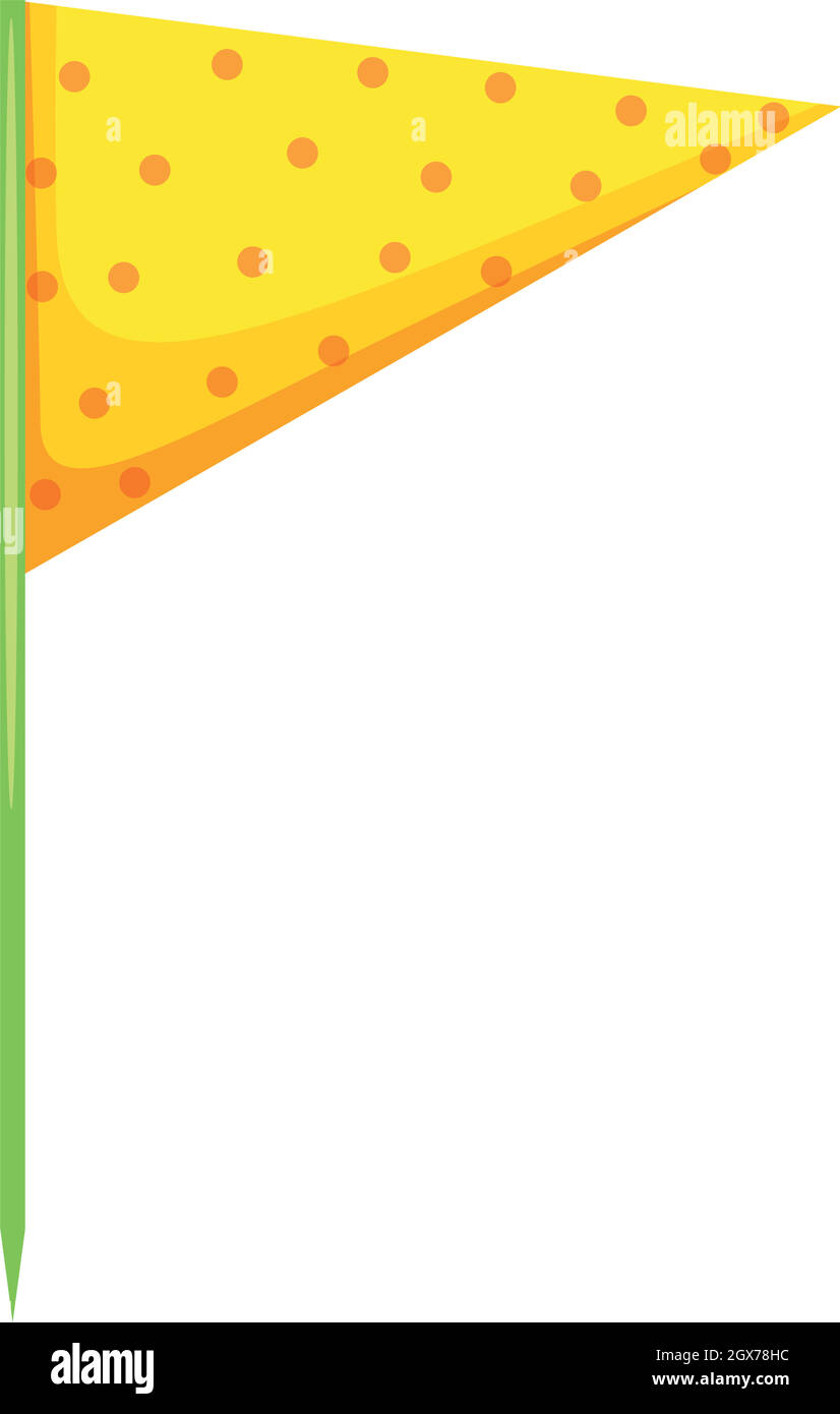 Flag triangle white yellow hi-res stock photography and images - Alamy