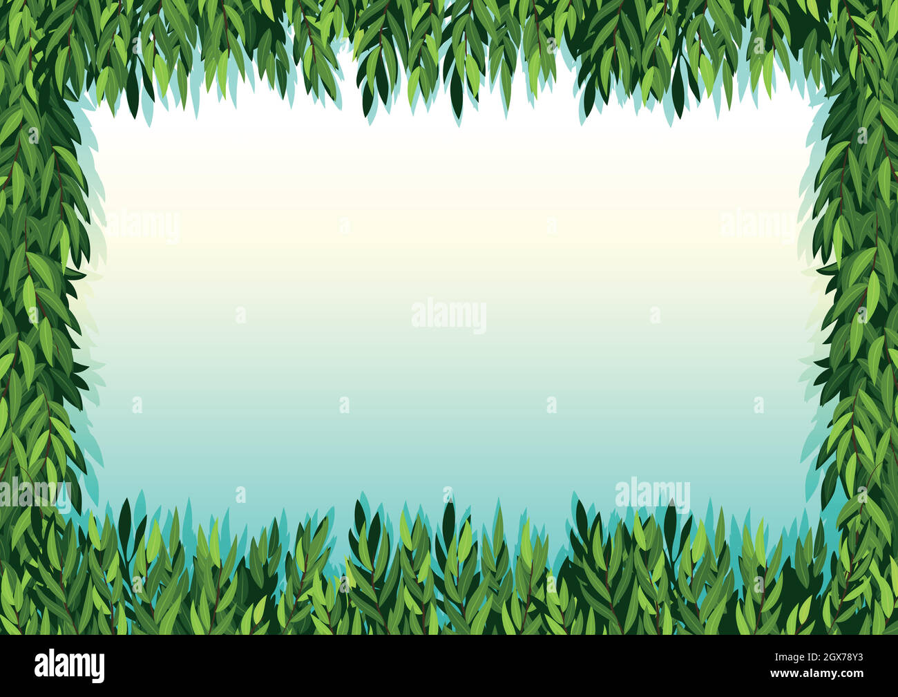 Frame leaves Stock Vector Images - Alamy