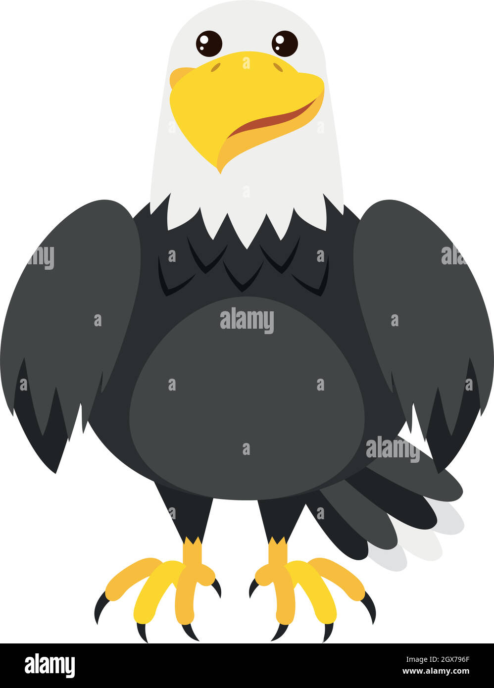 Eagle with happy face Stock Vector Image & Art - Alamy