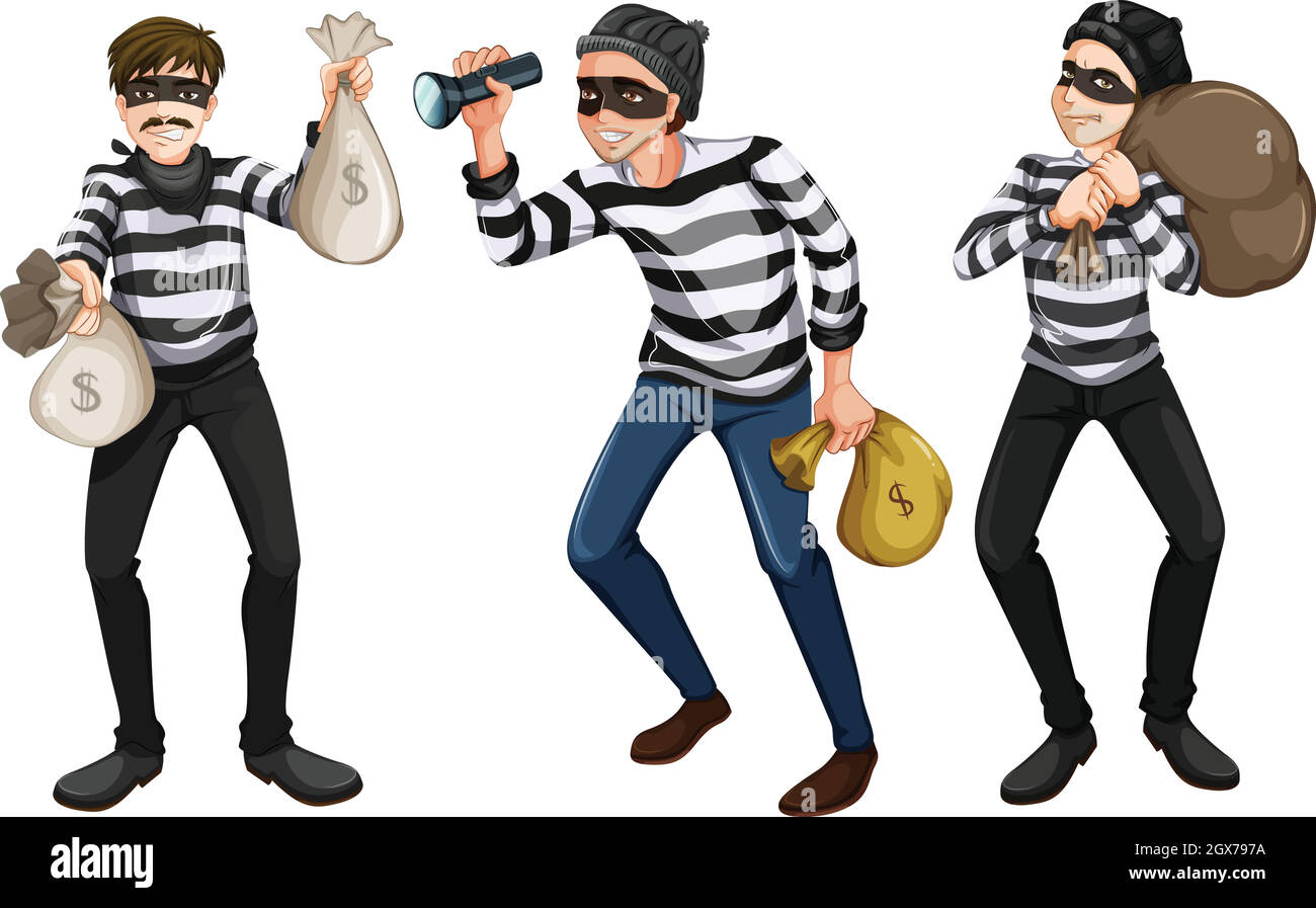 Three violent people Stock Vector Images - Alamy