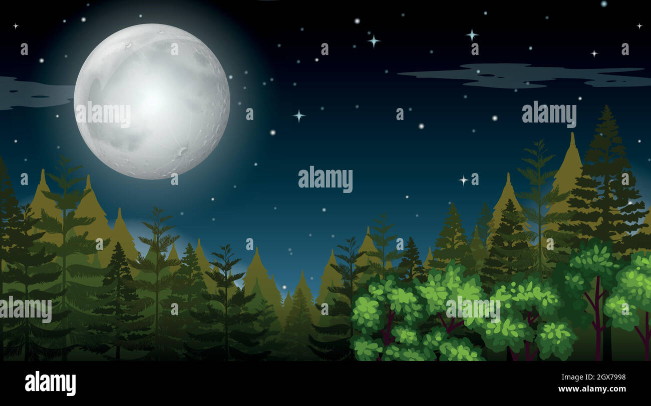 Nature scene landscape template Stock Vector Image & Art - Alamy