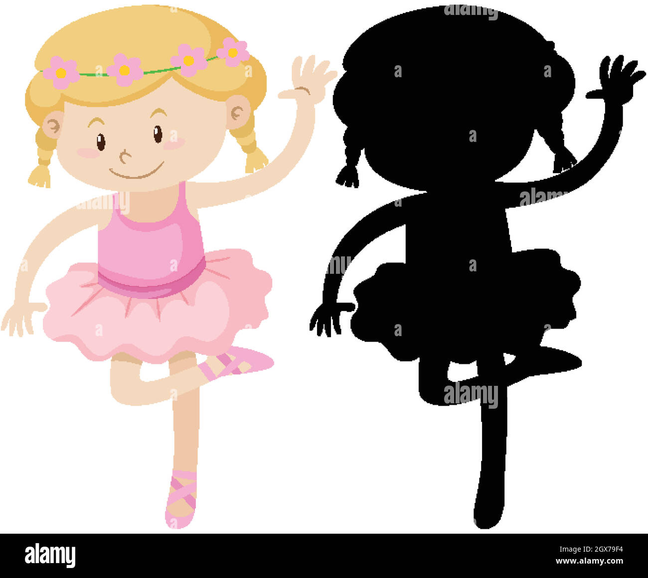 Child Ballerina Silhouette Clip Art