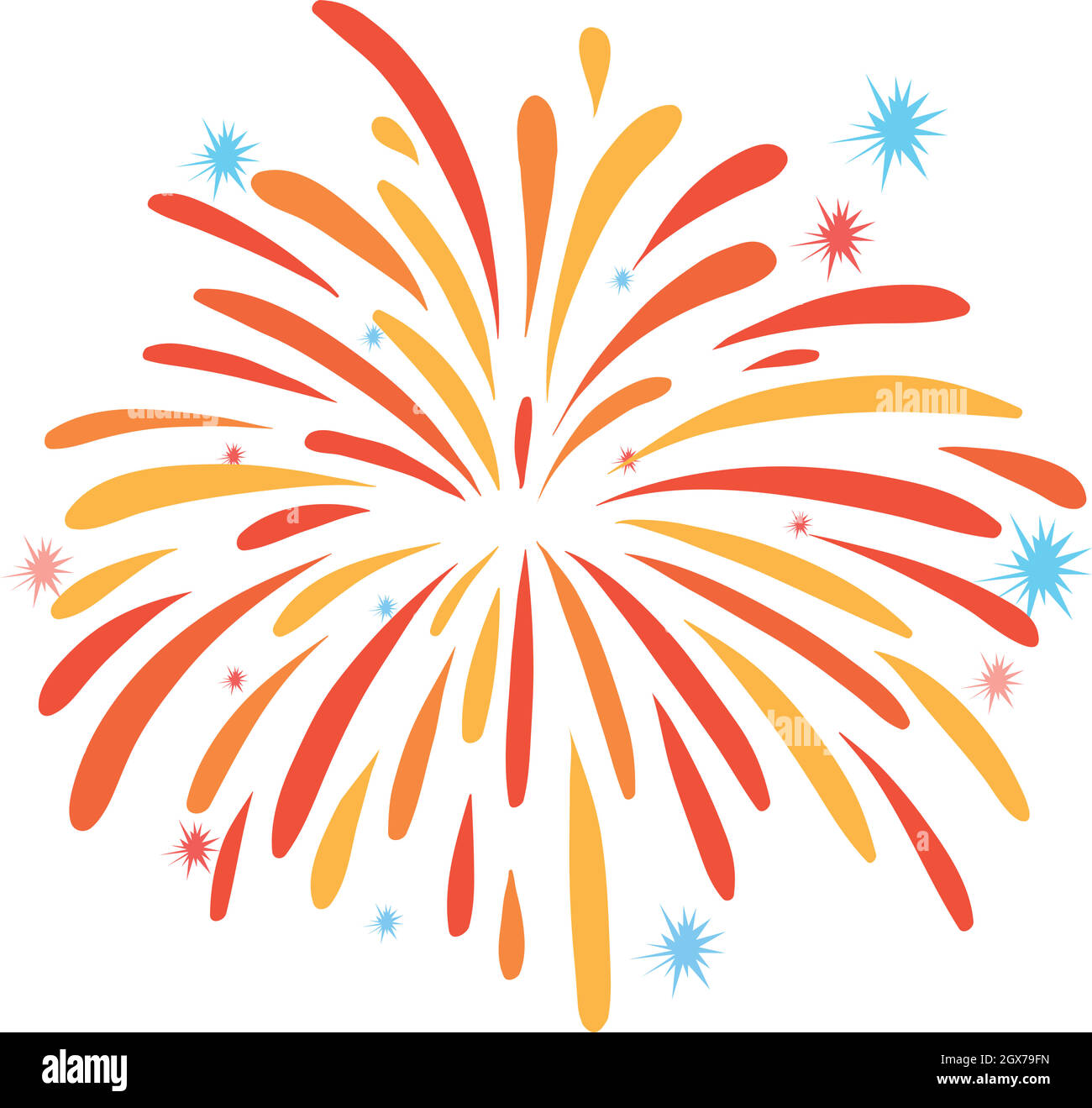 Cartoon firework Cut Out Stock Images & Pictures - Alamy