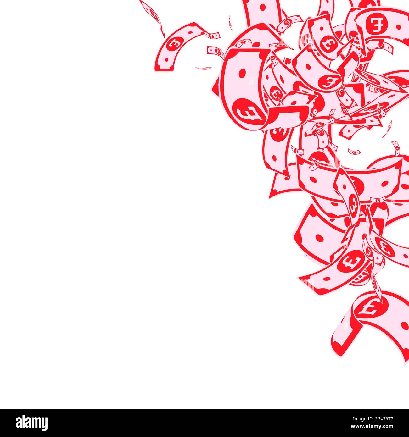 British bank notes falling Stock Vector Images - Alamy