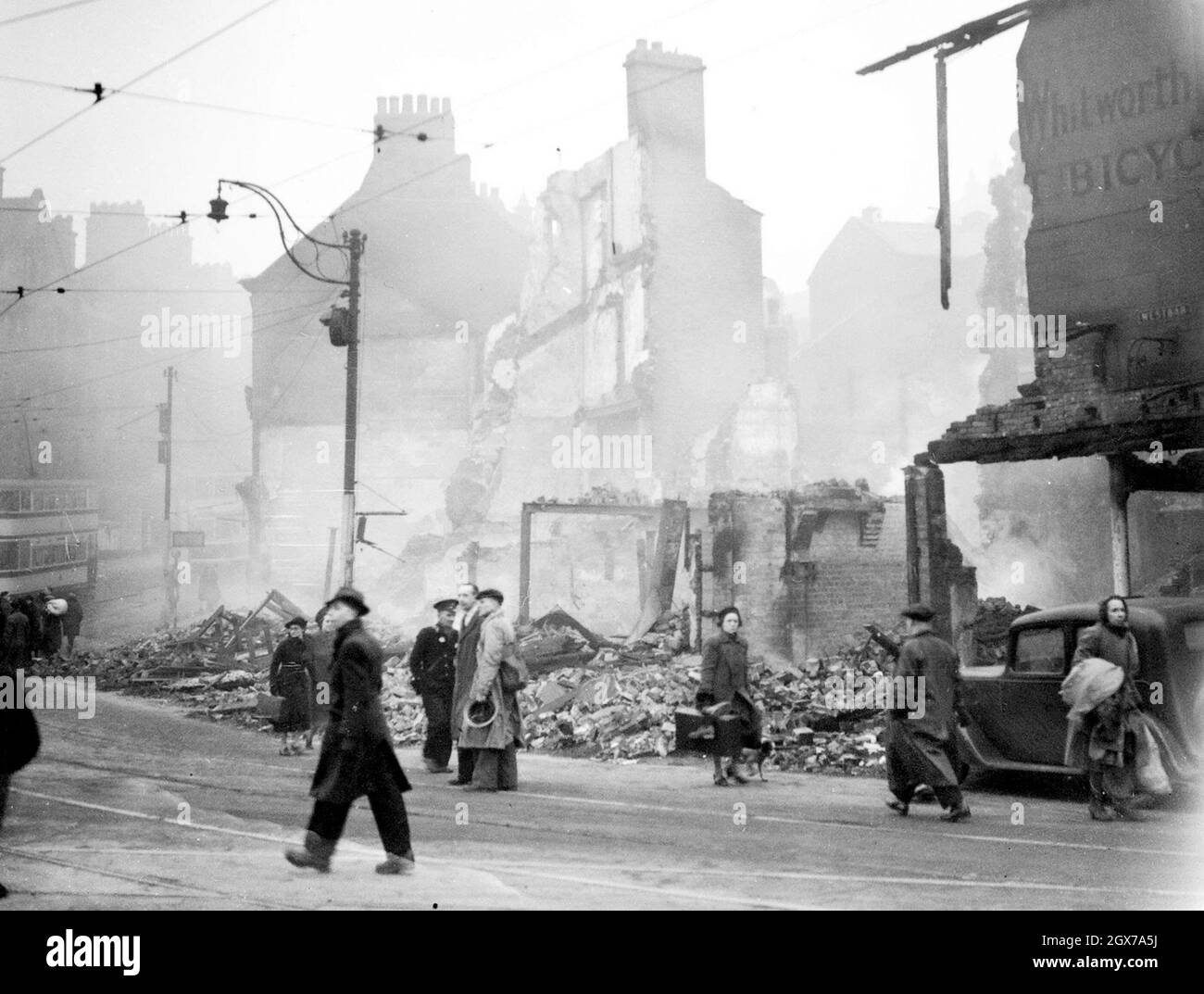 Wwii england bomb damage hi-res stock photography and images - Alamy
