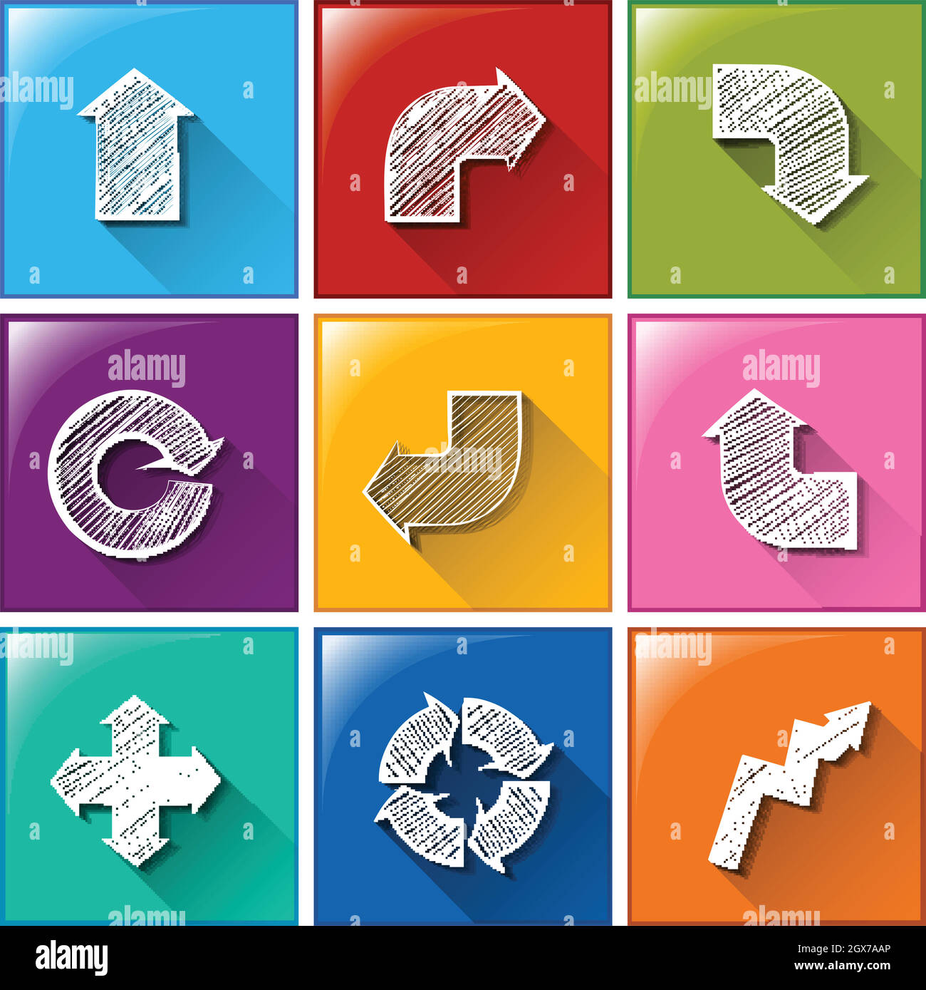 Different arrow icons Stock Vector Image & Art - Alamy