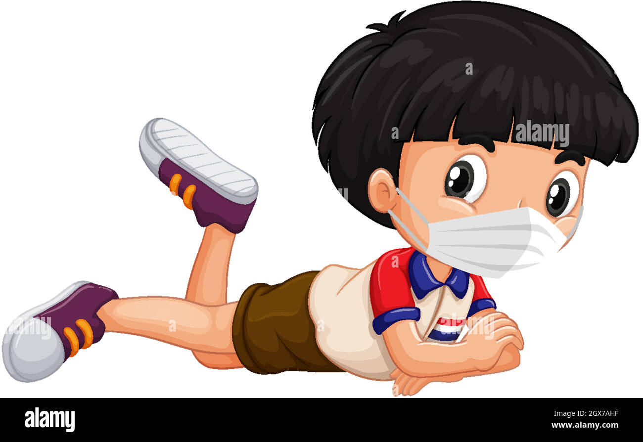 Boys wearing mask Cut Out Stock Images & Pictures - Alamy