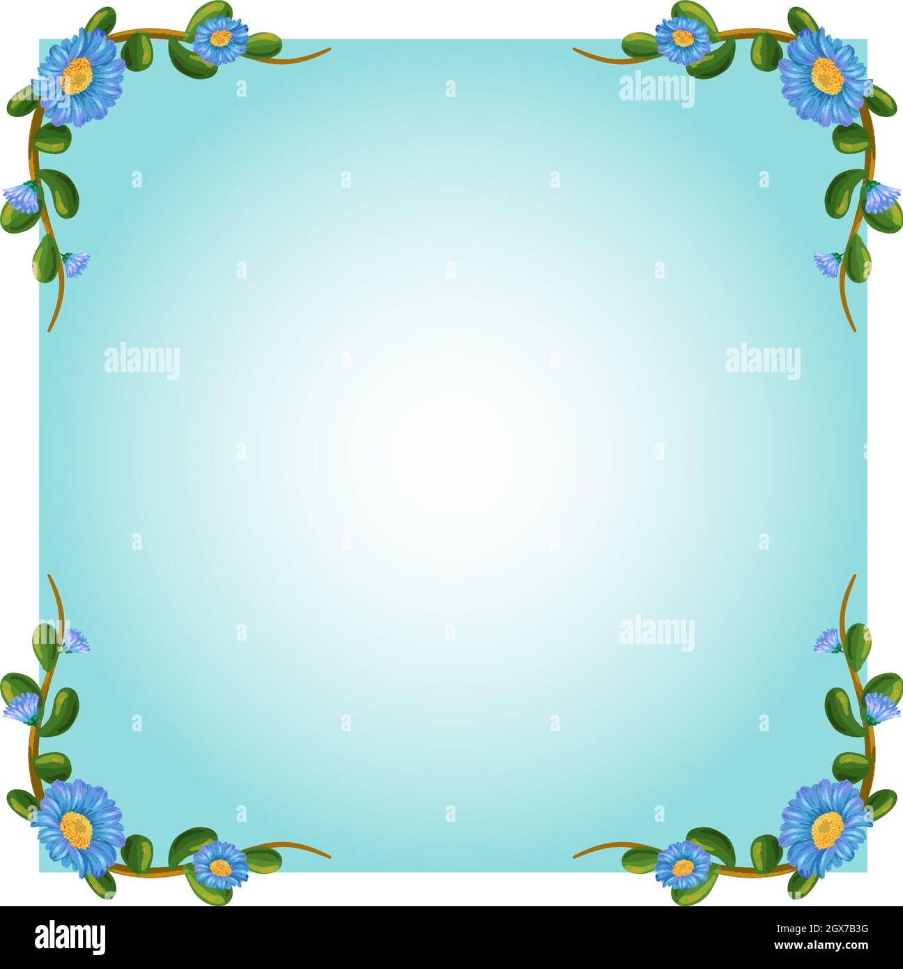 Ornamental plant borders Cut Out Stock Images & Pictures - Alamy