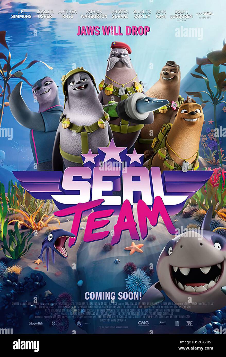 SEAL TEAM, poster, red beret: Claggart (voice: J.K. Simmons), 2nd from ...