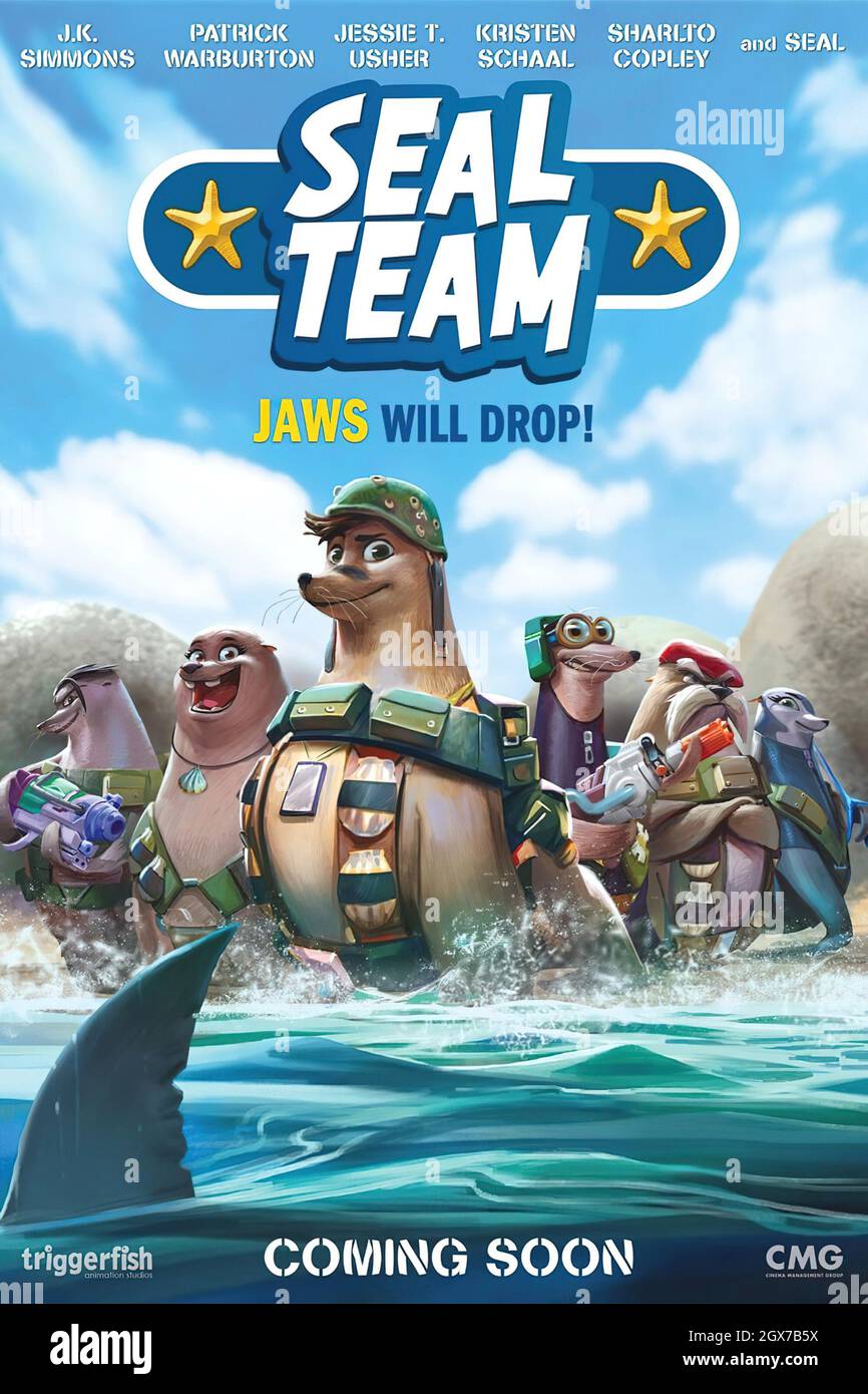 SEAL TEAM, poster, goggles: Switch (voice: Sharlto Copley), red beret ...