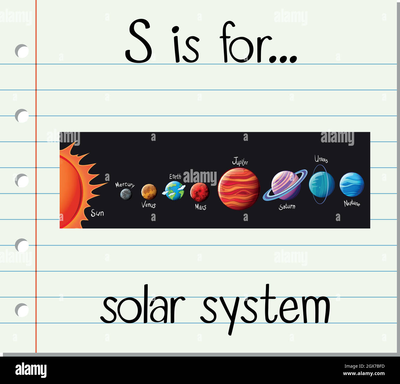 Solar system lettering hi-res stock photography and images - Alamy