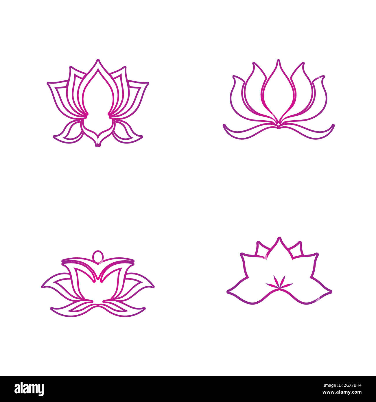 Lotus icon Stock Vector Images - Alamy