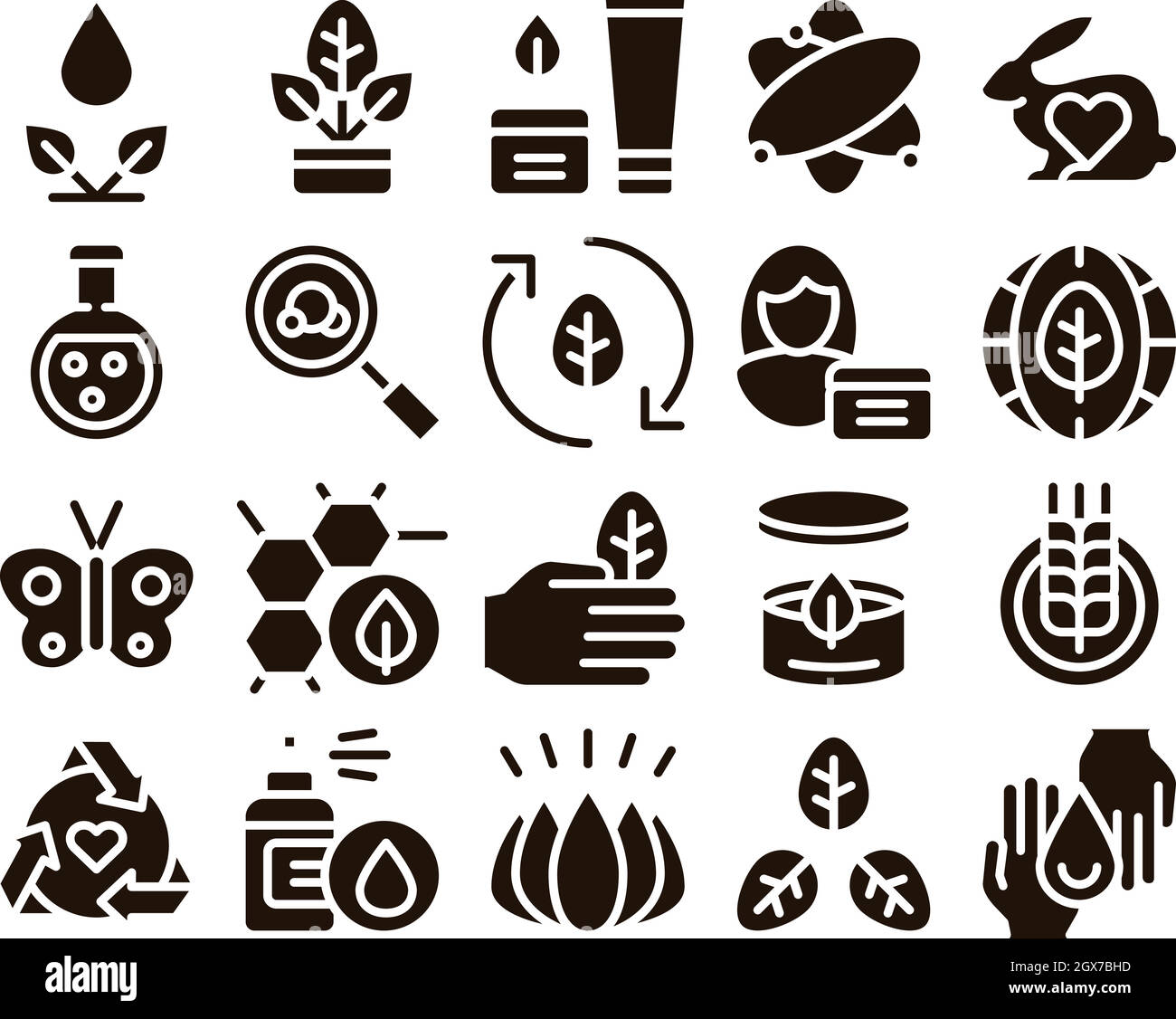 Natural cosmetics bio ingredients Cut Out Stock Images & Pictures - Alamy