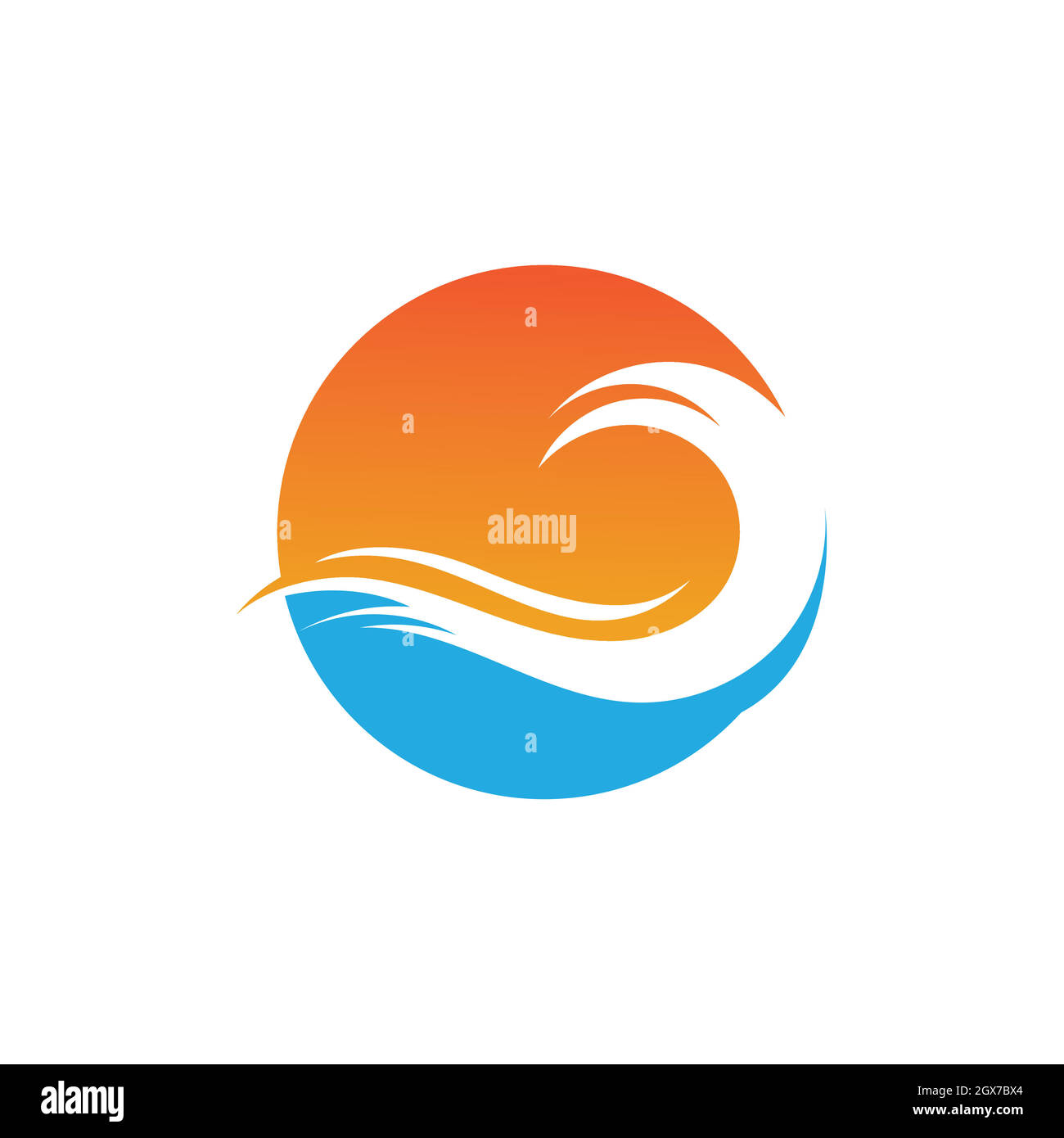 Wave ocean abstract icon logo vector hi-res stock photography and ...