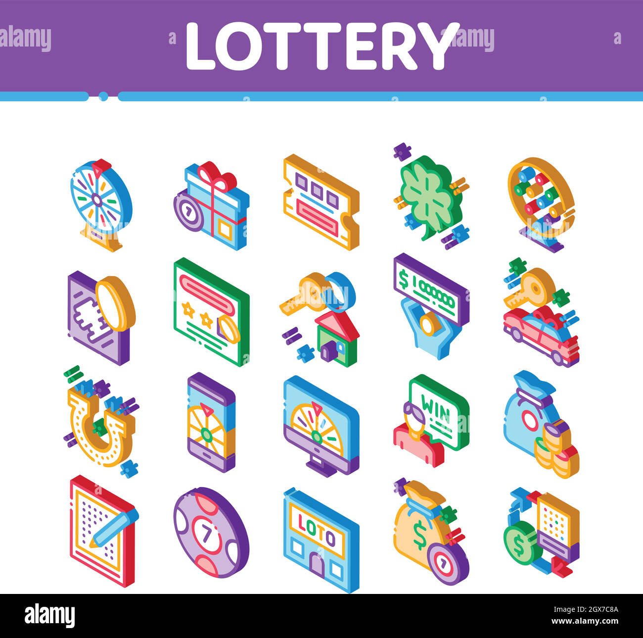 Loto 3d Stock Vector Images - Alamy