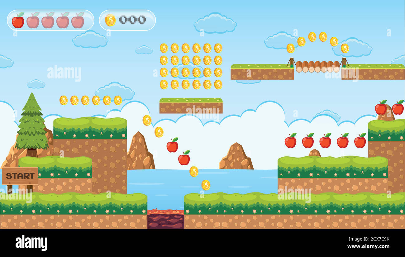 A Coin Collection Game Template Stock Vector Image & Art - Alamy