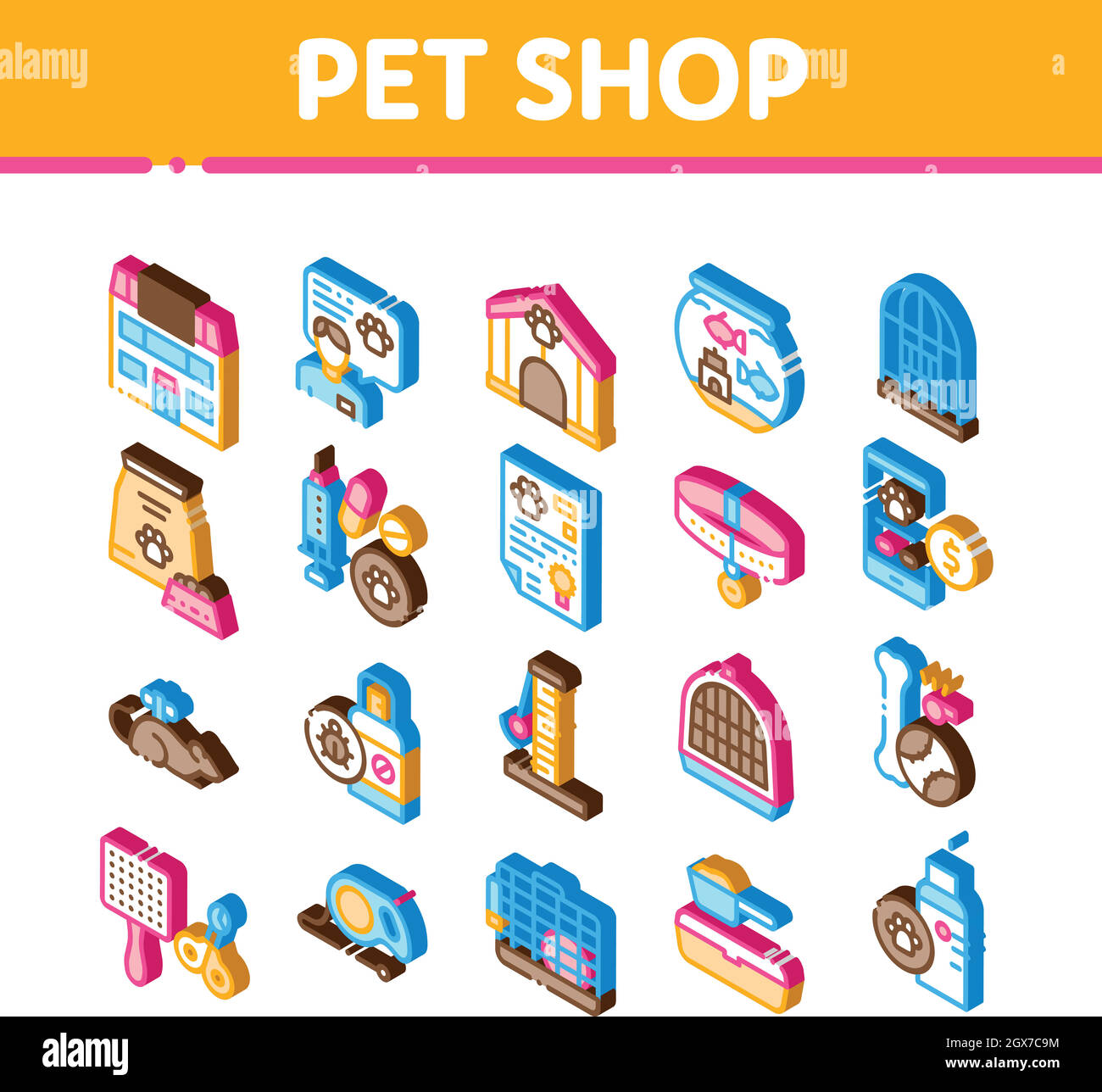 Pet Shop Isometric Elements Icons Set Vector Stock Vector Image & Art ... Pet Shop Isometric Elements Icons Set Vector Stock Vector Image & Art ...