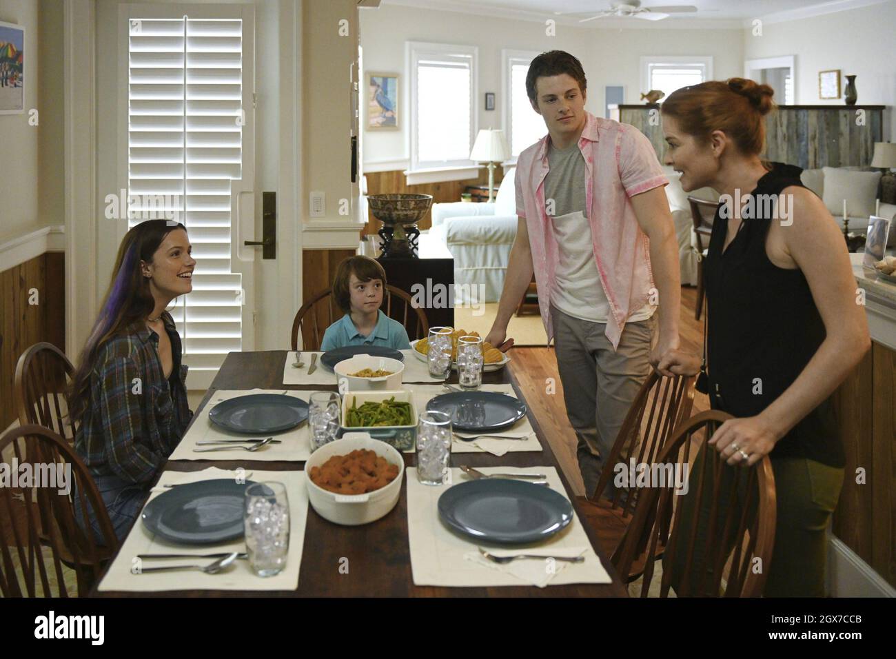 ONE SUMMER, from left: Madeline Grace Popovich, Gavin Borders, Bryant ...