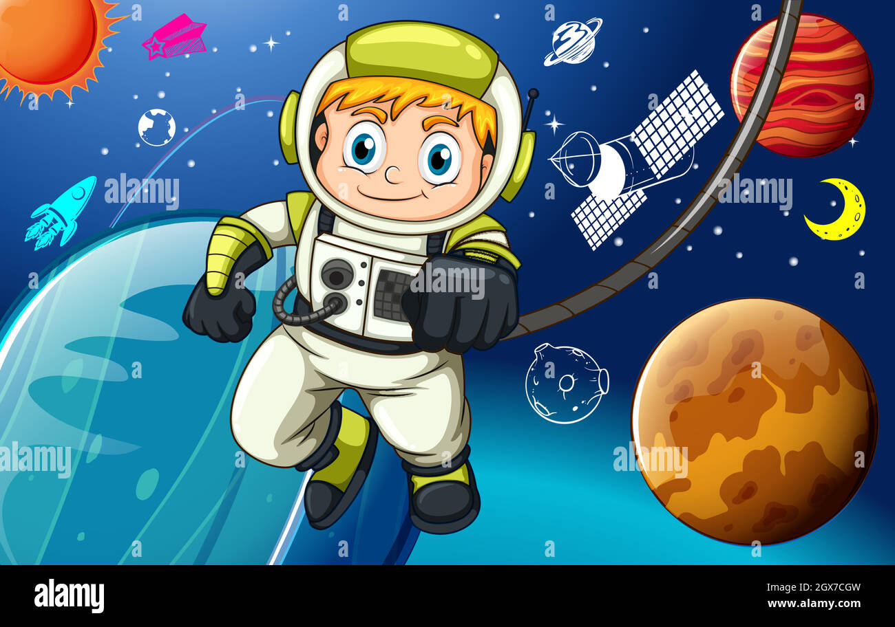 Space career Stock Vector Images - Alamy