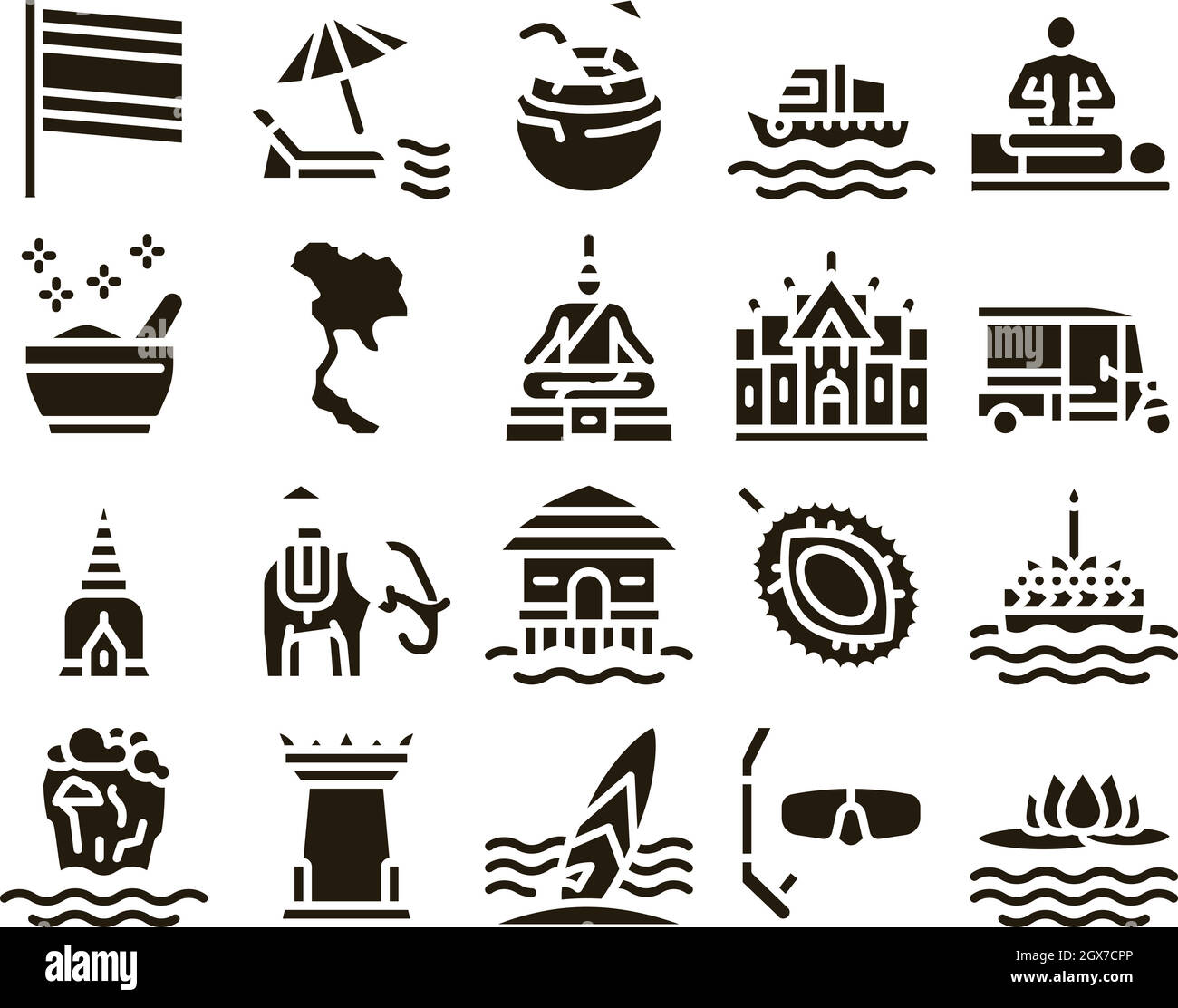 Geography travel thailand thai Cut Out Stock Images & Pictures - Alamy