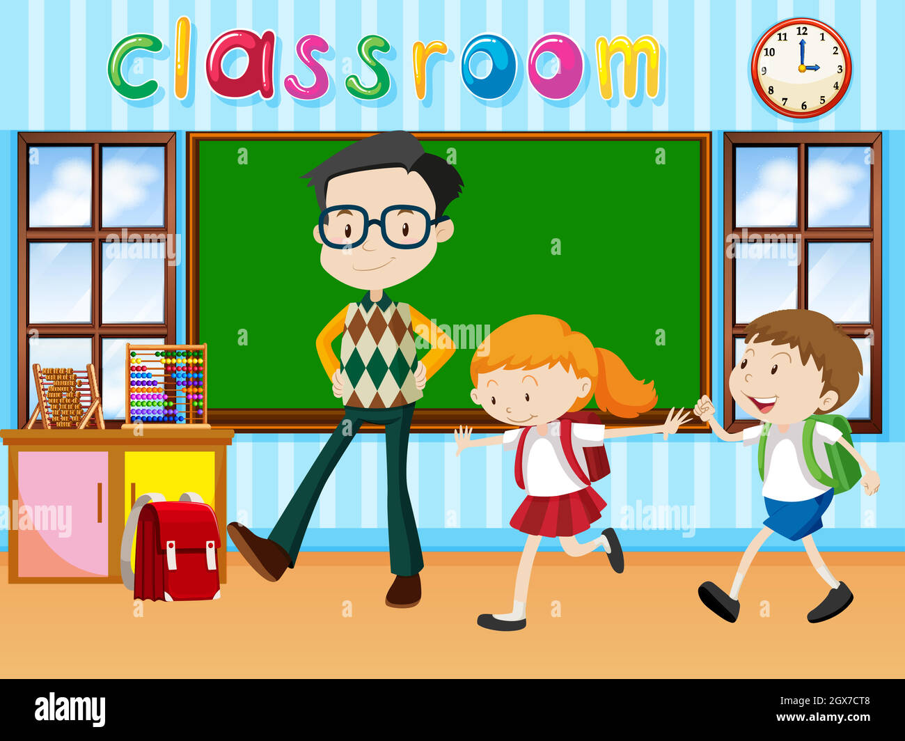 Teaching students Stock Vector Images - Alamy