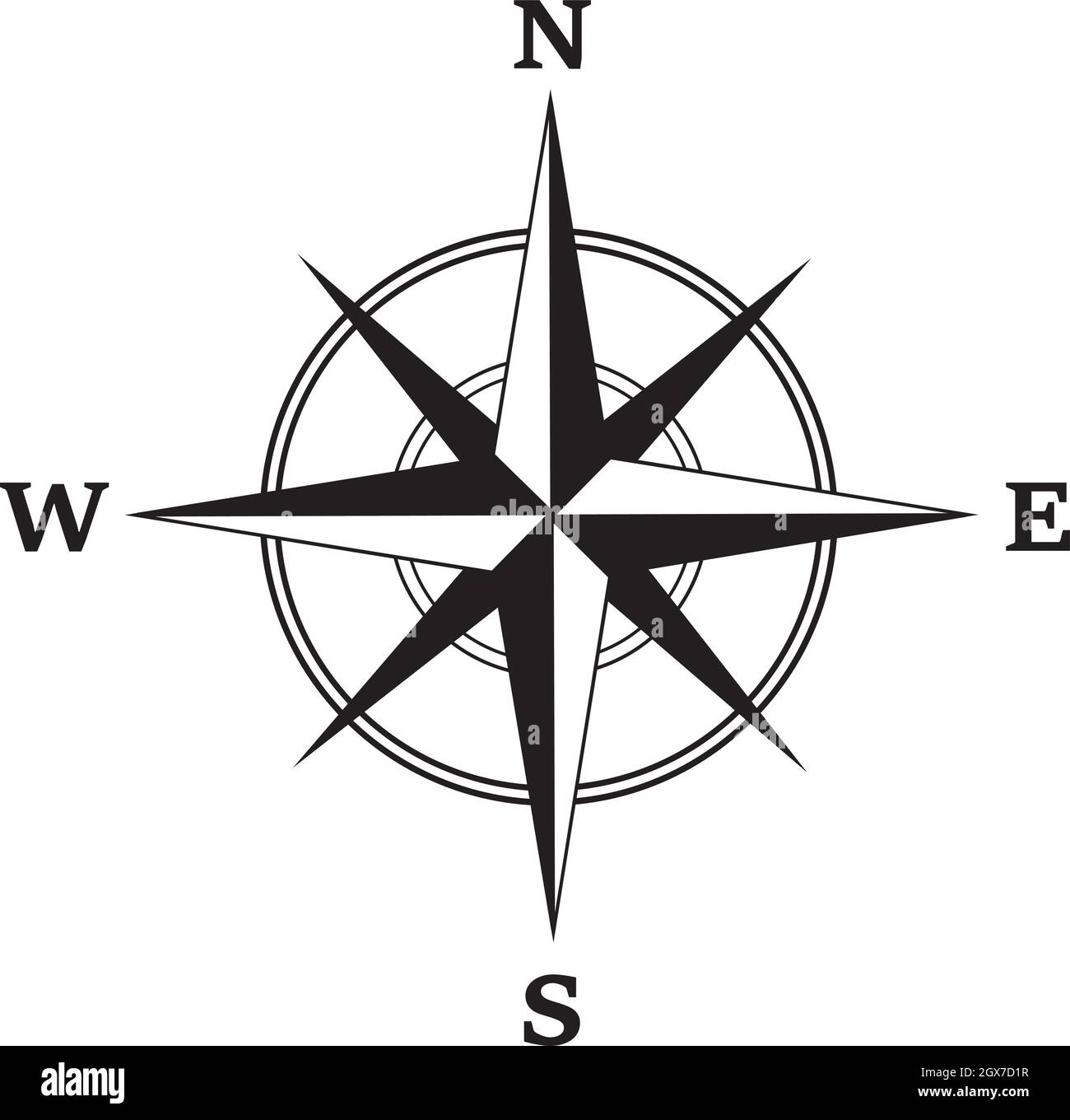 Compass Rose Vector