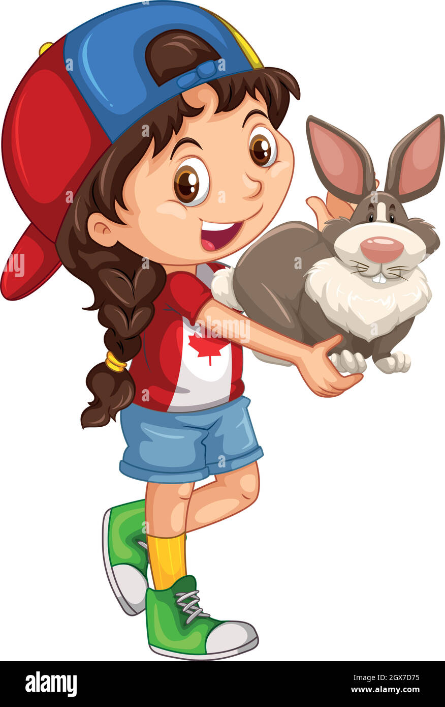 Girl rabbit drawing hi-res stock photography and images - Alamy