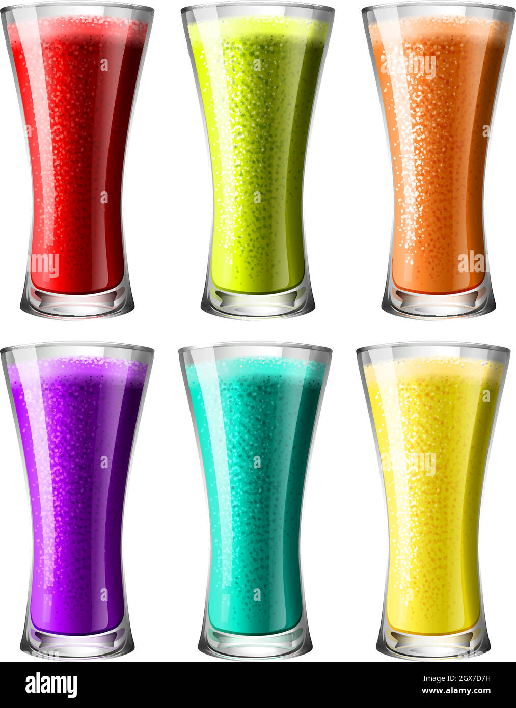 Smoothies in high glass Stock Vector Image & Art - Alamy