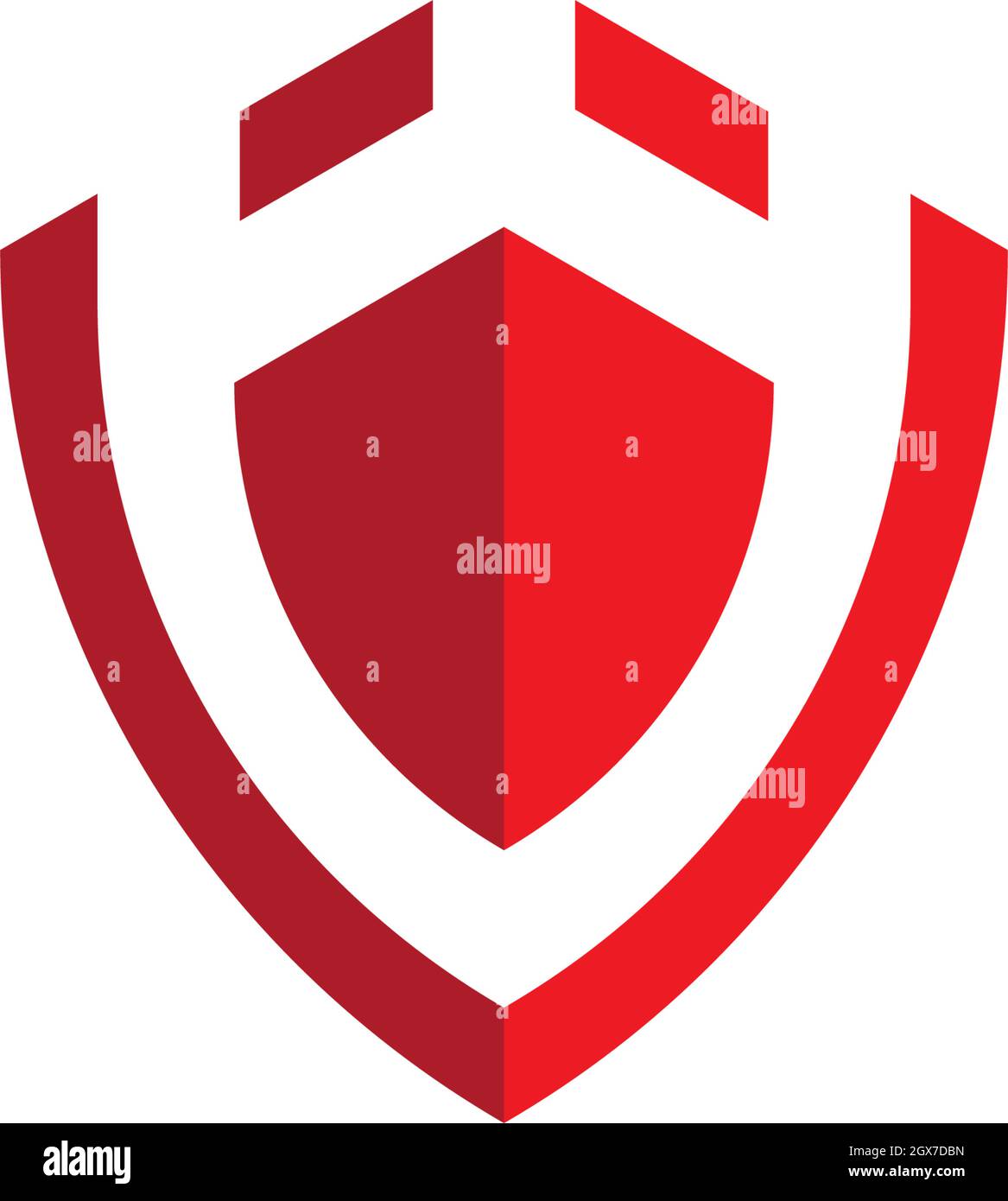 Shield symbol logo template vector illustration Stock Vector Image ...