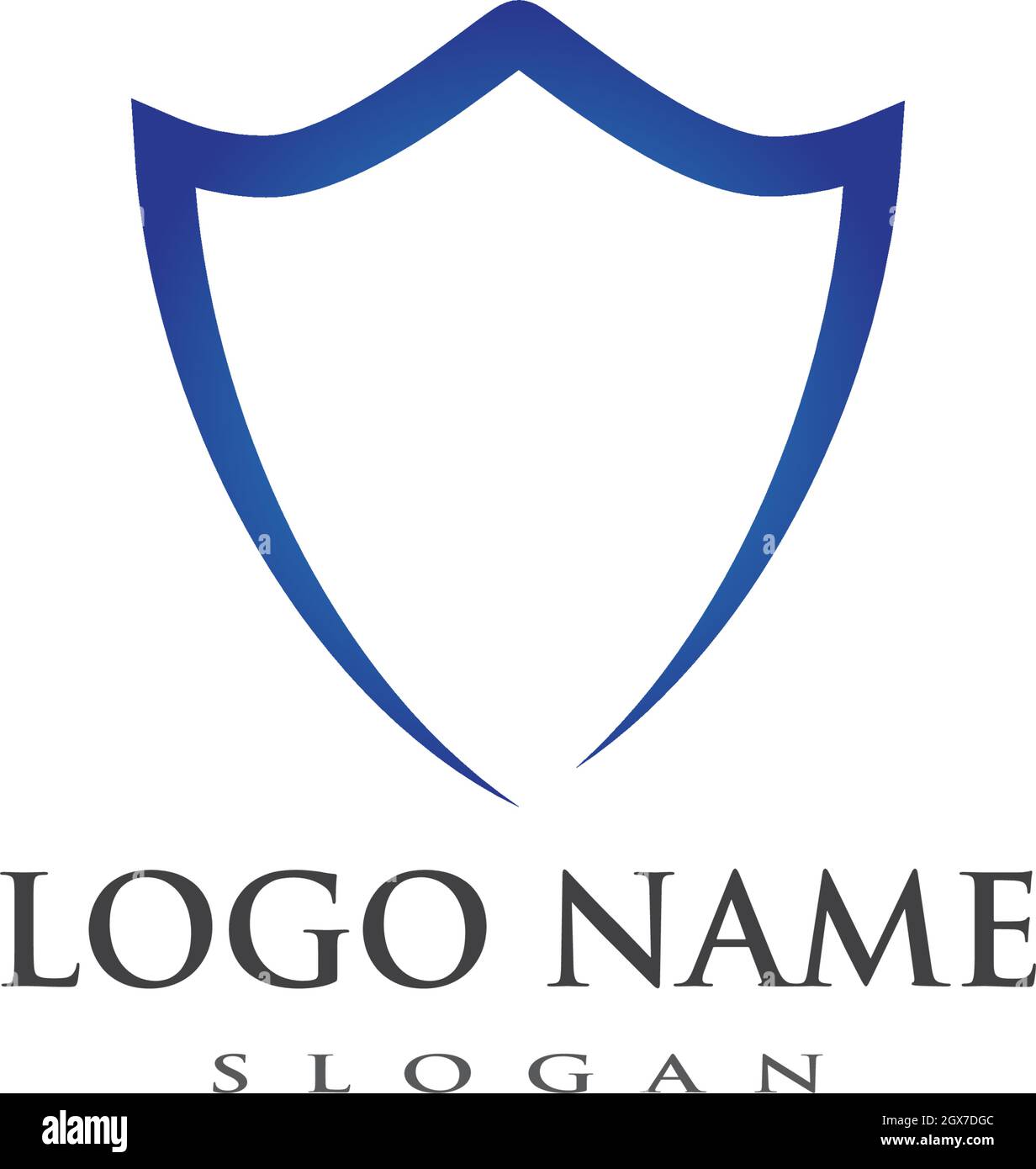 Shield symbol logo template vector illustration Stock Vector Image ...