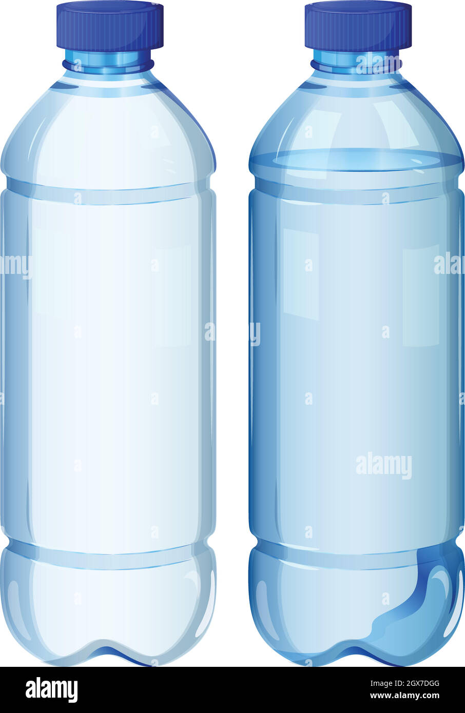 Transparent plastic bottle liquid Stock Vector Images - Alamy