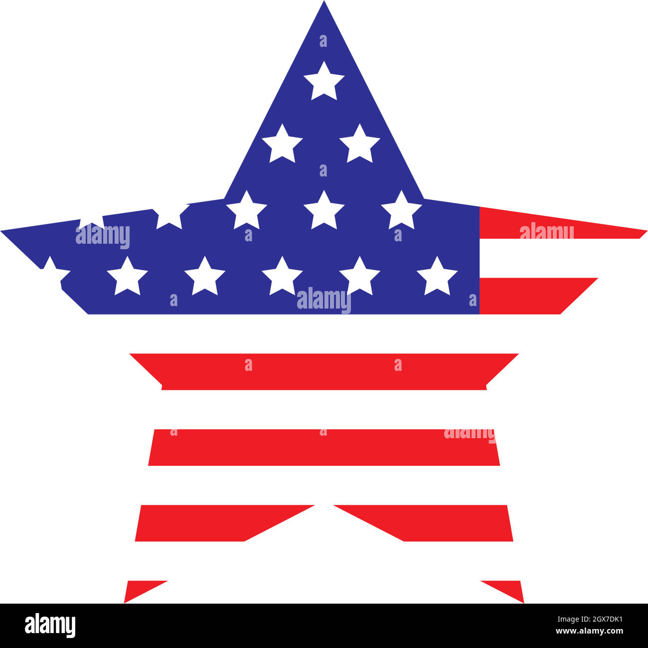 u.s.a flag vector star illustration design Stock Vector Image & Art - Alamy