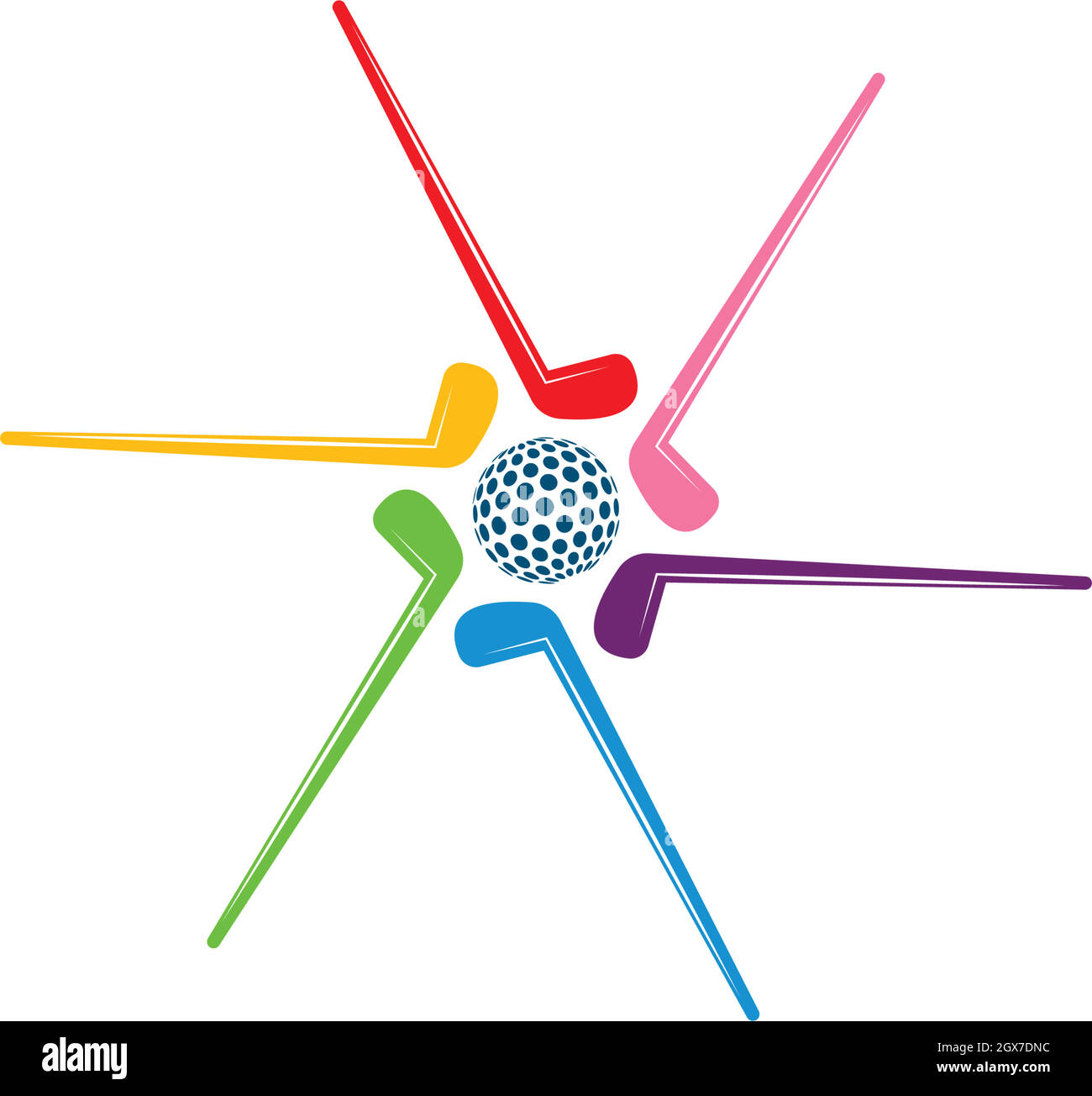 Golf Logo Template vector illustration icon Stock Vector Image & Art ...